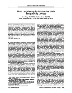 2014 Paley PRECICE Techniqus on Orthopedics - Reach Your Height ...